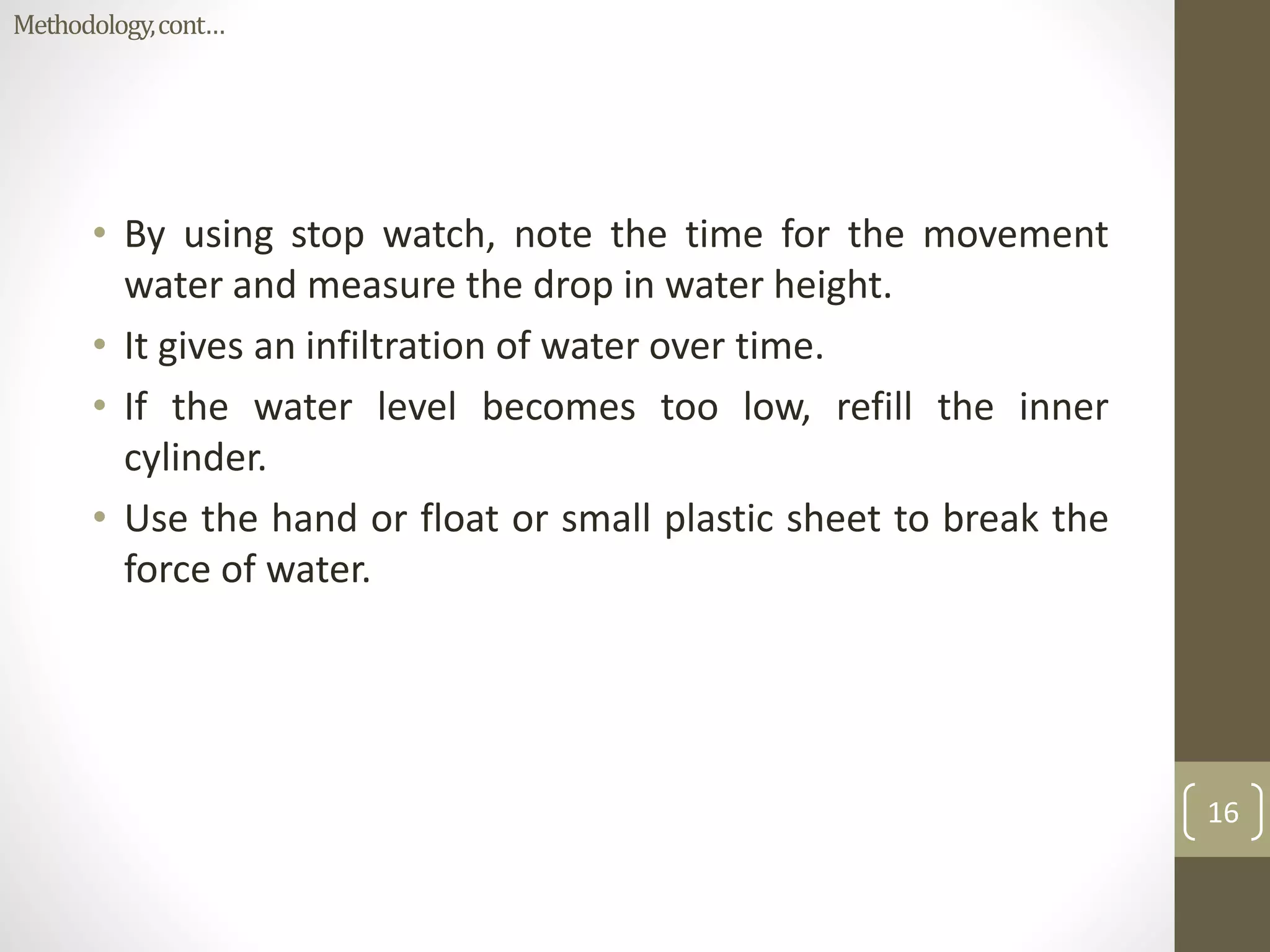 Measurement of infiltration | PPTX
