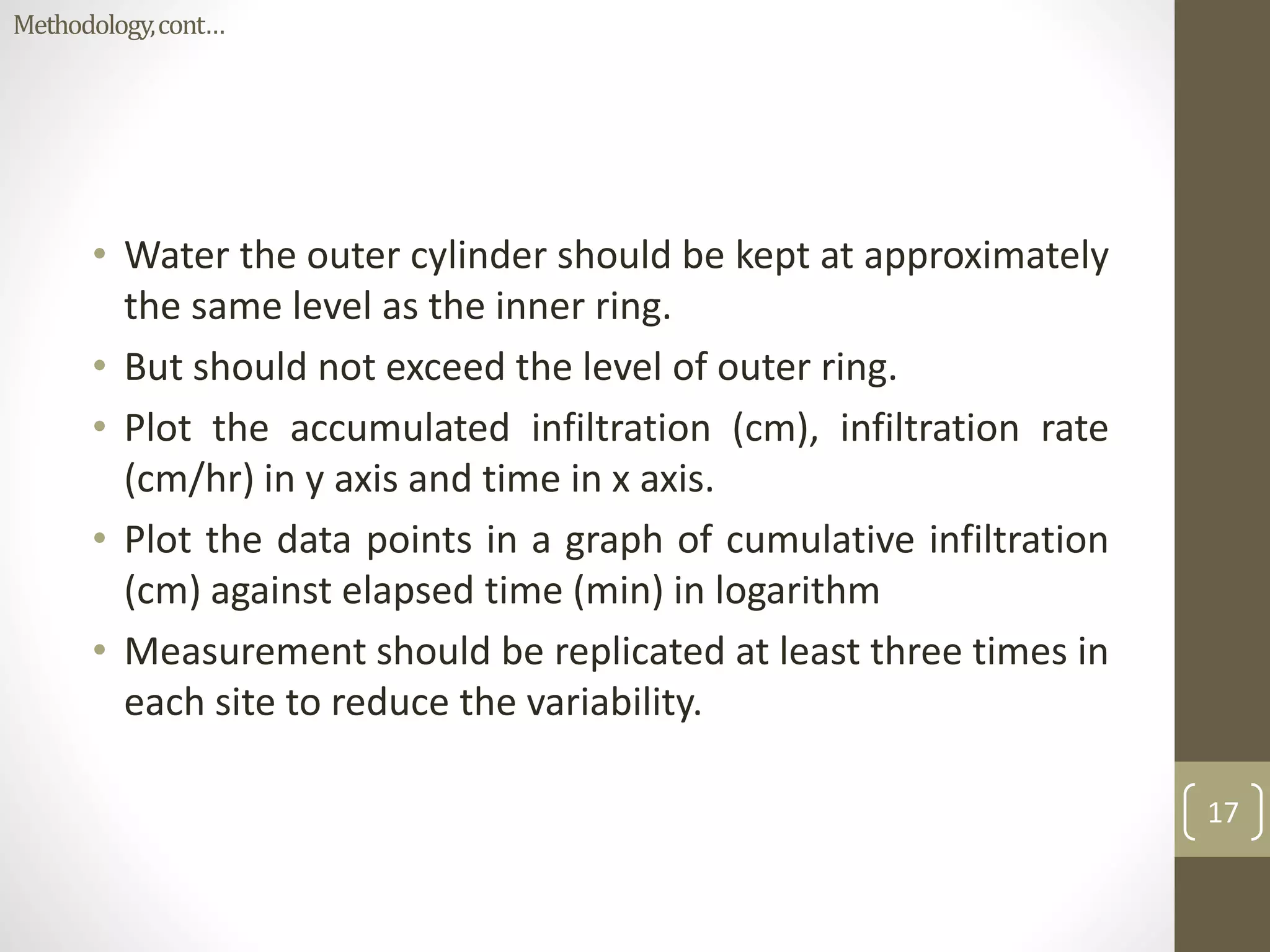 Measurement of infiltration | PPTX