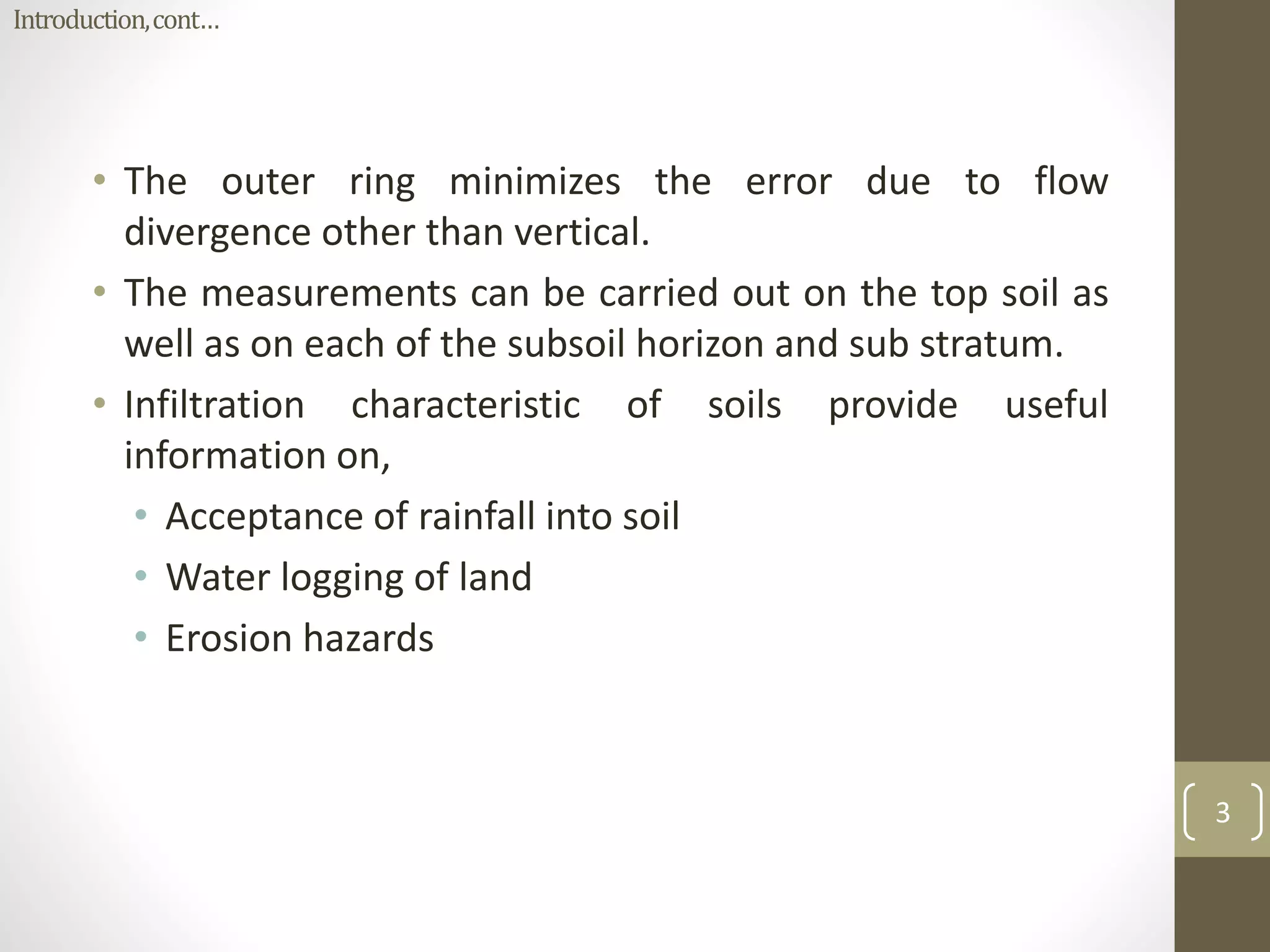 Measurement of infiltration | PPTX