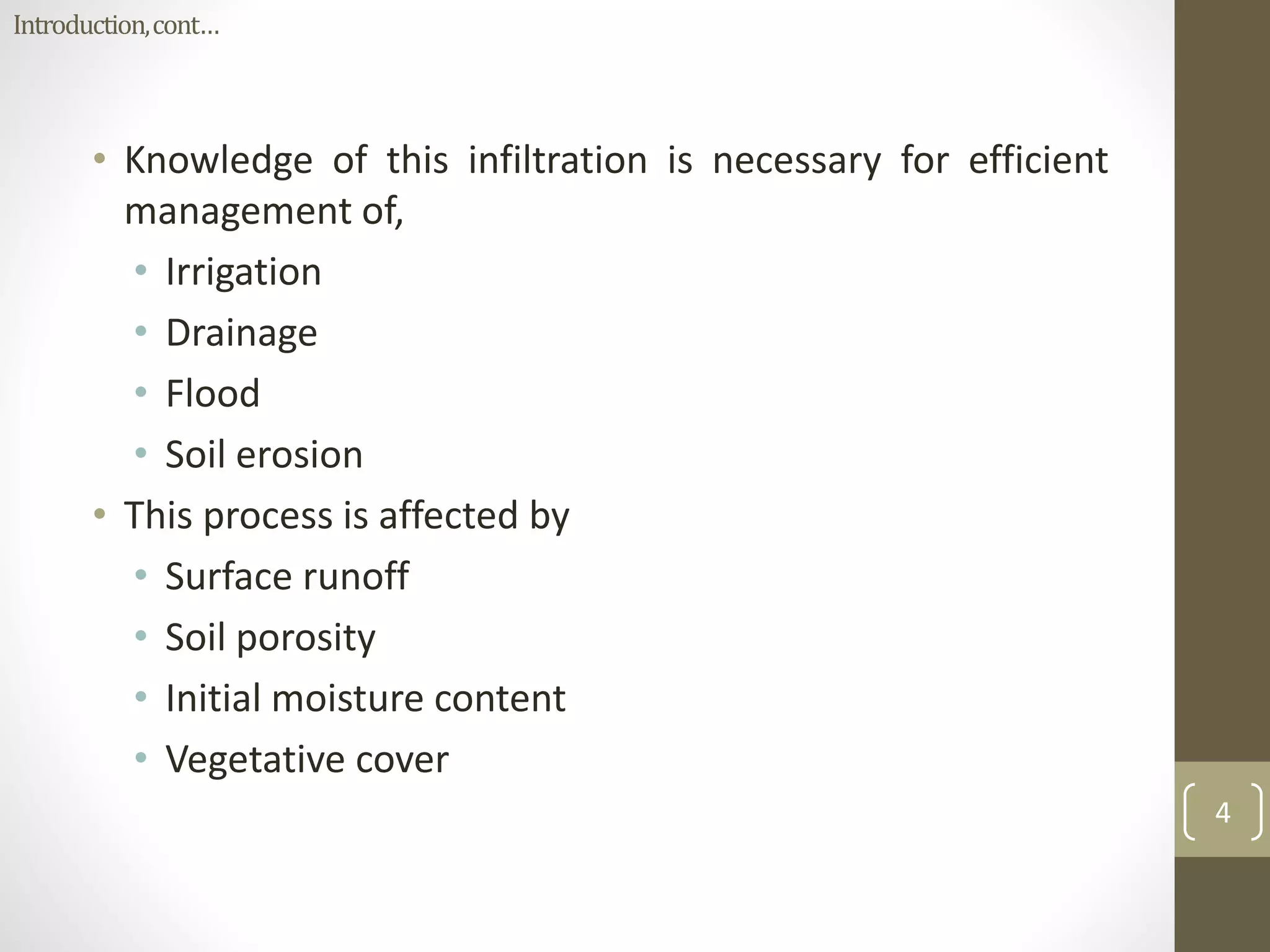 Measurement of infiltration | PPTX