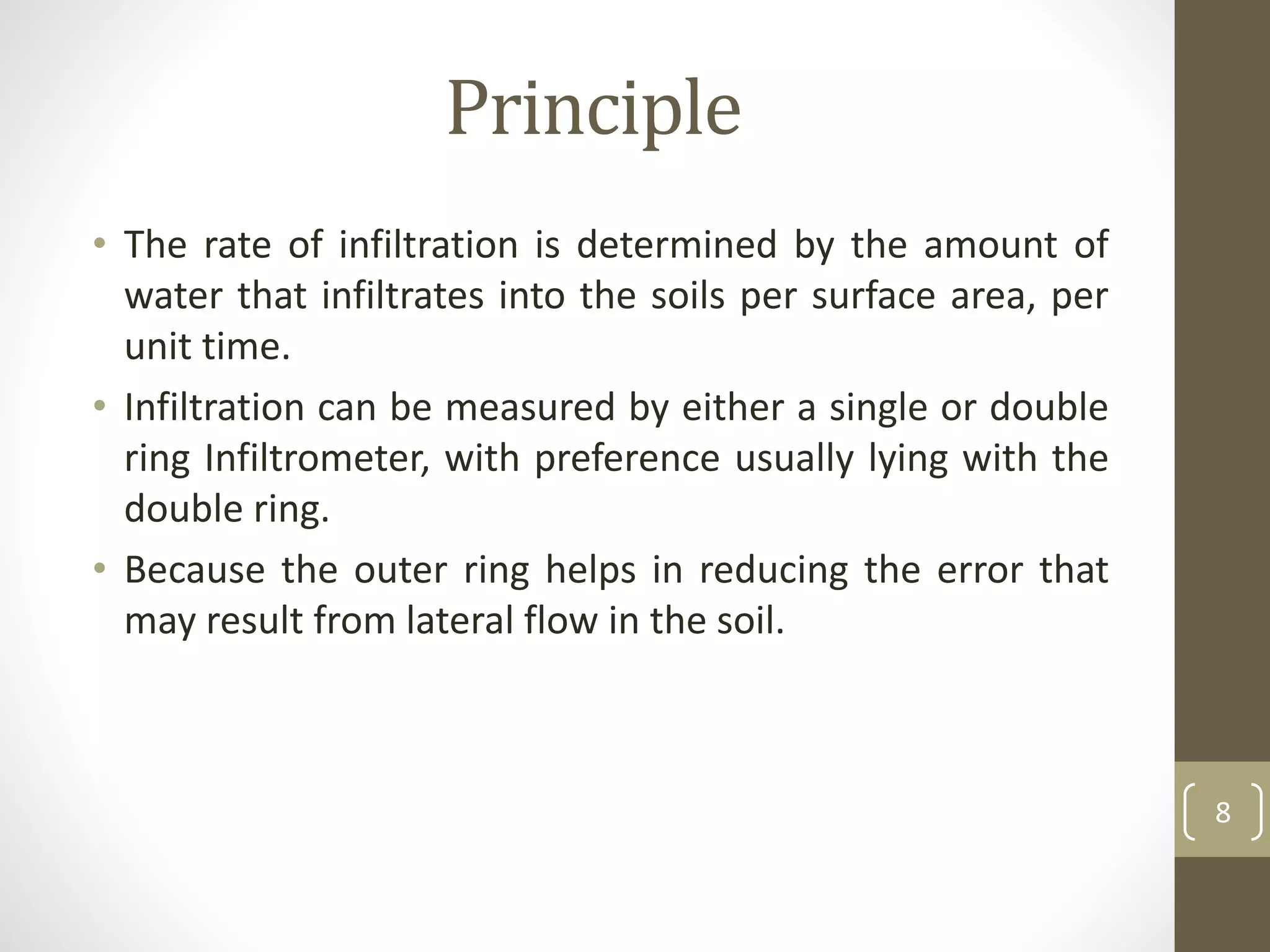 Measurement of infiltration | PPTX