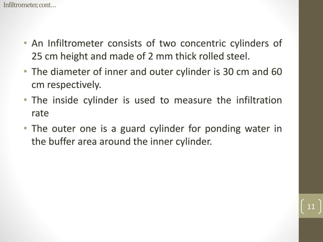 Measurement of infiltration | PPTX