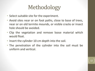 Measurement of infiltration | PPTX