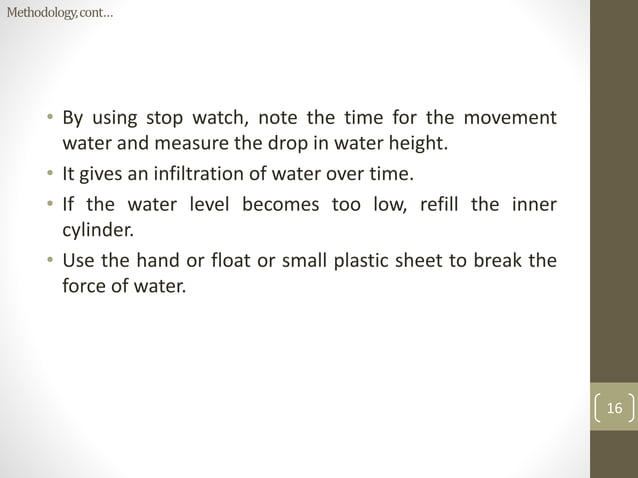 Measurement of infiltration | PPTX