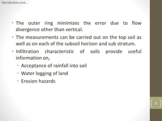 Measurement of infiltration | PPTX