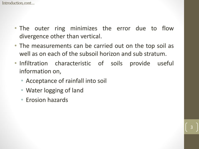 Measurement of infiltration | PPTX