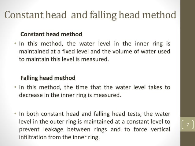 Measurement of infiltration | PPTX