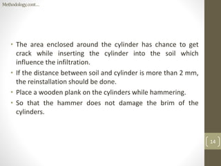 Measurement of infiltration | PPT