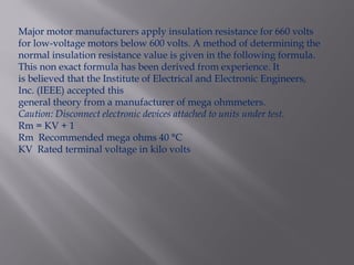 Measurement of insulation resistance javid iqbal sodagar converted | PPT