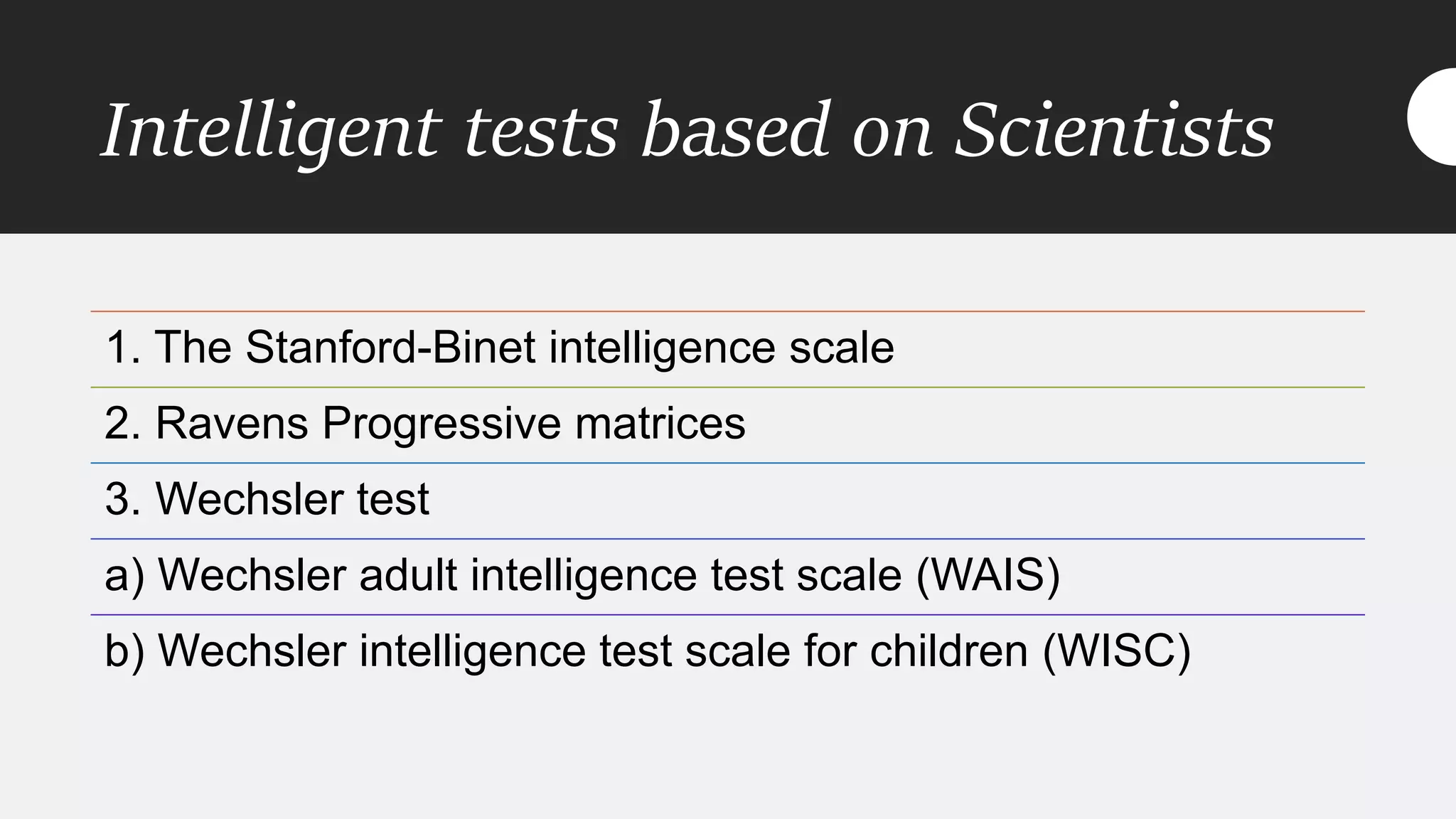 Measurement of intelligence | PPTX