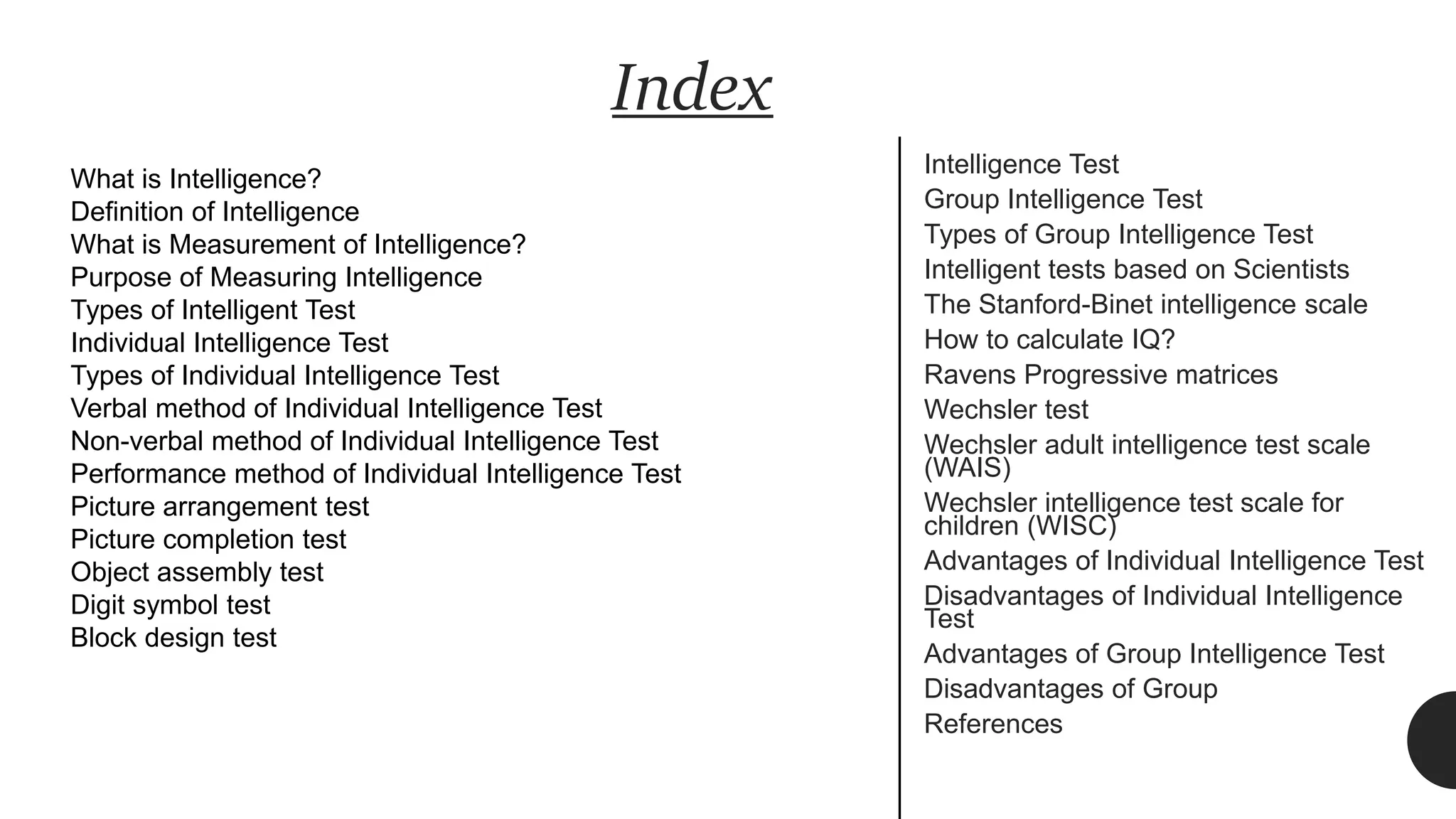 Measurement of intelligence | PPTX