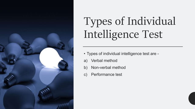 Measurement of intelligence | PPTX