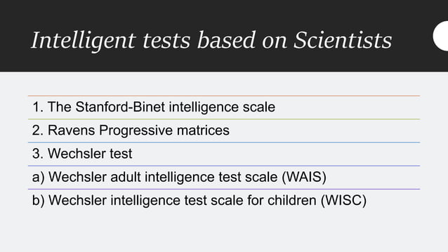Measurement of intelligence | PPTX
