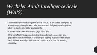 Measurement of intelligence | PPTX
