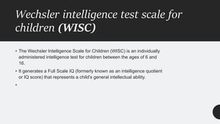 Measurement of intelligence | PPTX