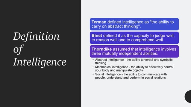 Measurement of intelligence | PPTX