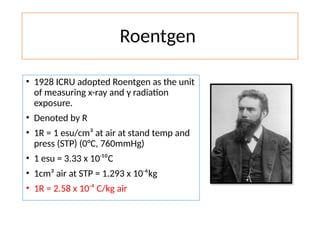 MEASUREMENT OF IONISING RADIATION BY DR SYED AMAN | PPTX
