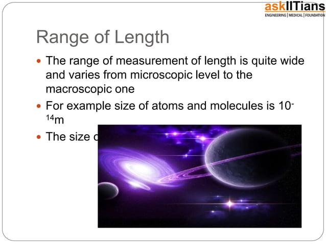 Measurement of Length | Physics | PPTX | Physics | Science