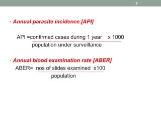 Measurement of malaria | PPTX