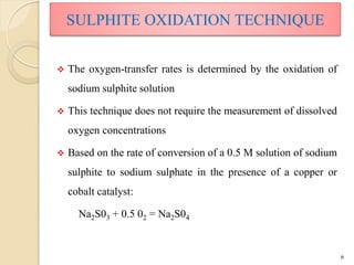 Measurement of mass transfer coefficient (k la) | PDF
