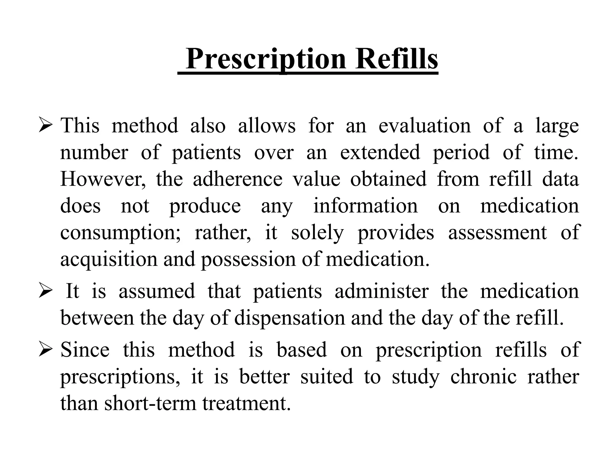 Measurement of medication adherence | PPTX