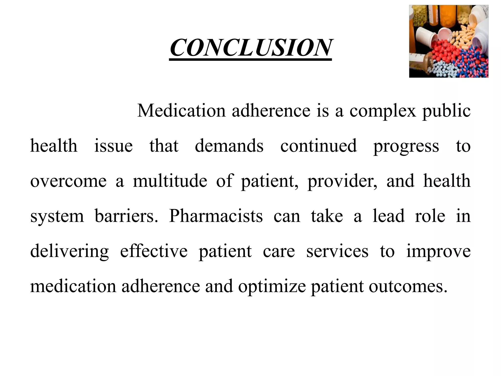 Measurement of medication adherence | PPTX