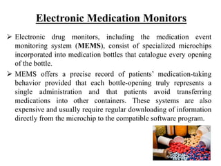 Measurement of medication adherence | PPTX