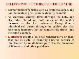 Measurement of microbial growth | PPTX