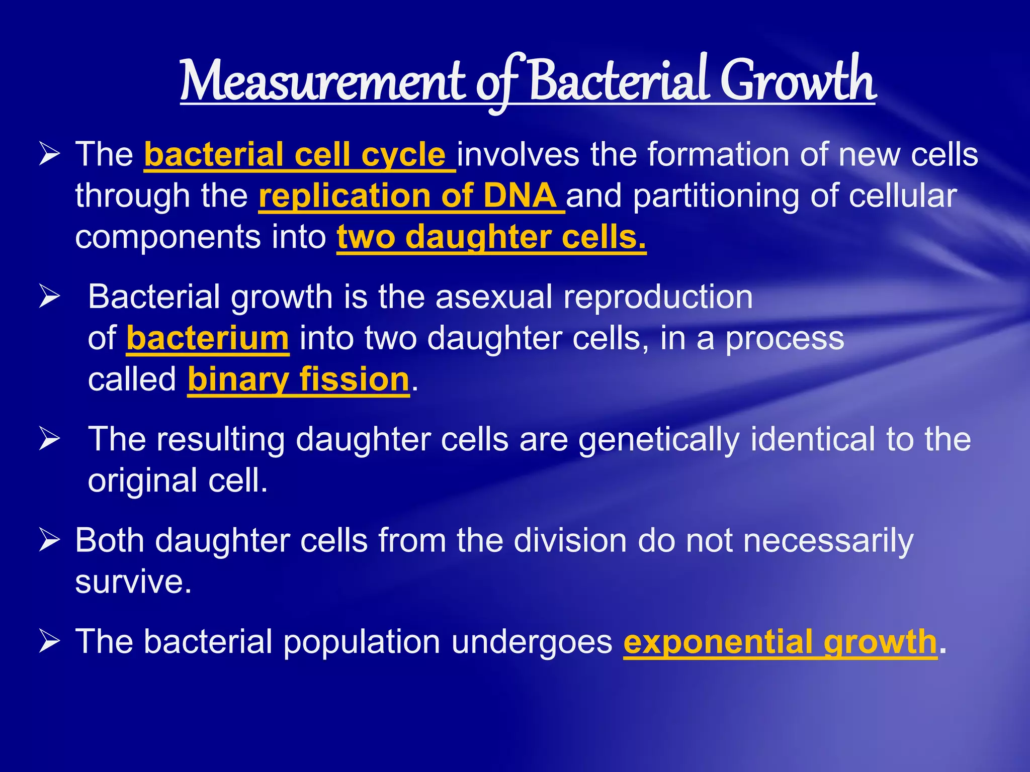 Measurement of microbial growth | PPTX