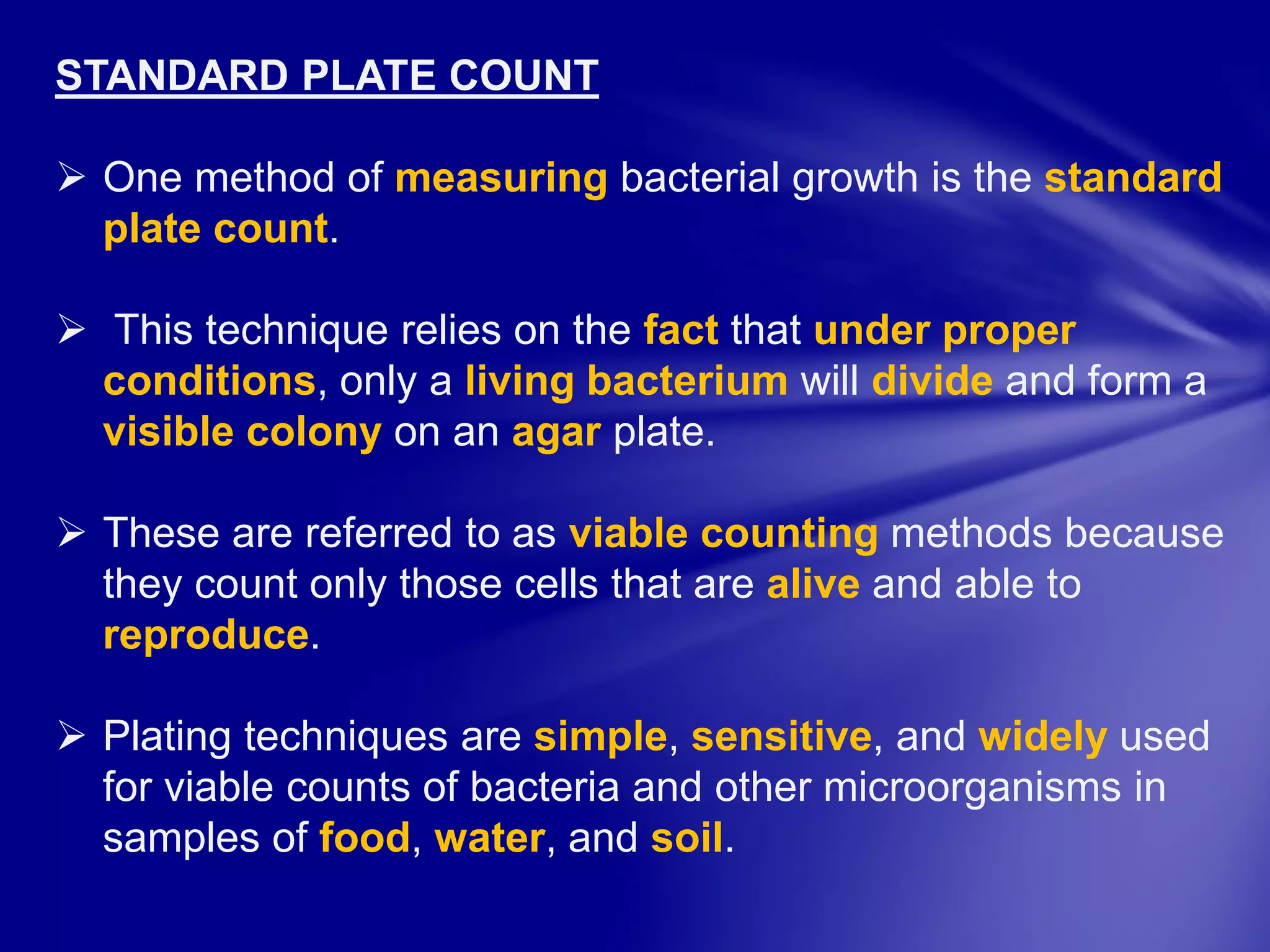 Measurement of microbial growth | PPTX