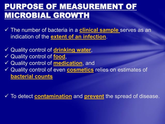 Measurement of microbial growth | PPTX