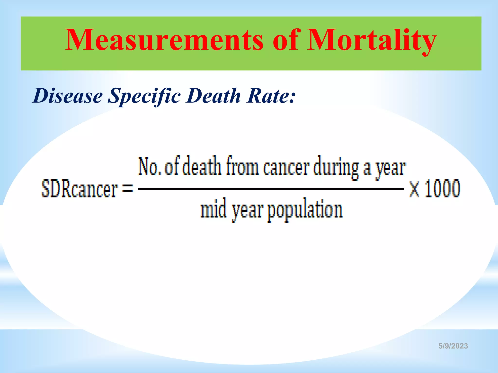 MEASUREMENT OF MORBIDITY & MORTALITY..ppt