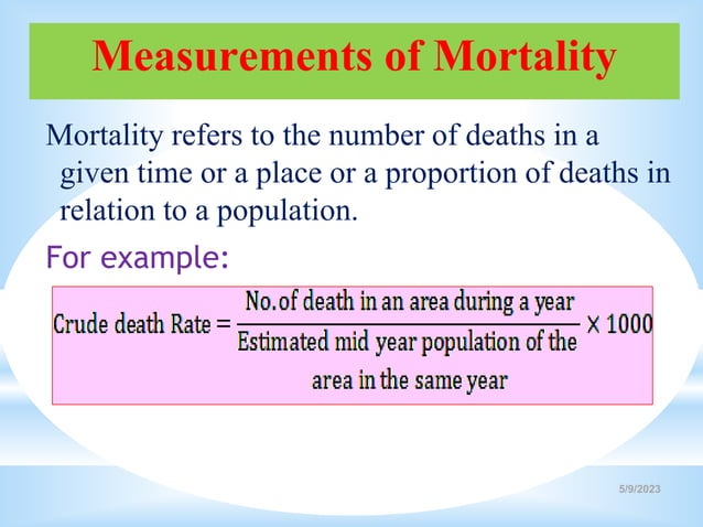 MEASUREMENT OF MORBIDITY & MORTALITY..ppt