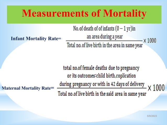 MEASUREMENT OF MORBIDITY & MORTALITY..ppt