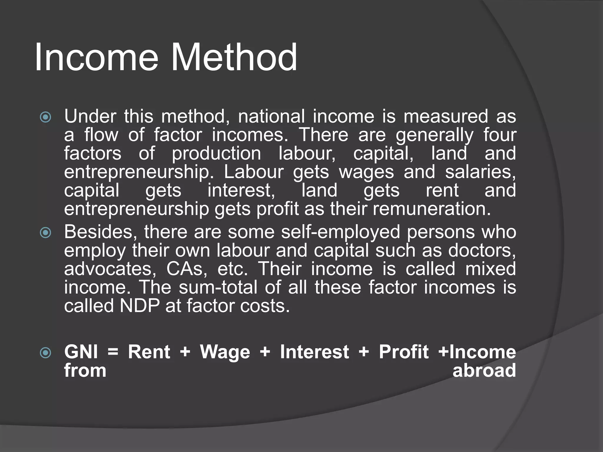 Measurement of national income | PPTX