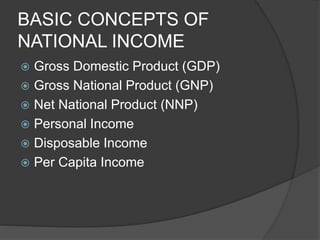 Measurement of national income | PPTX