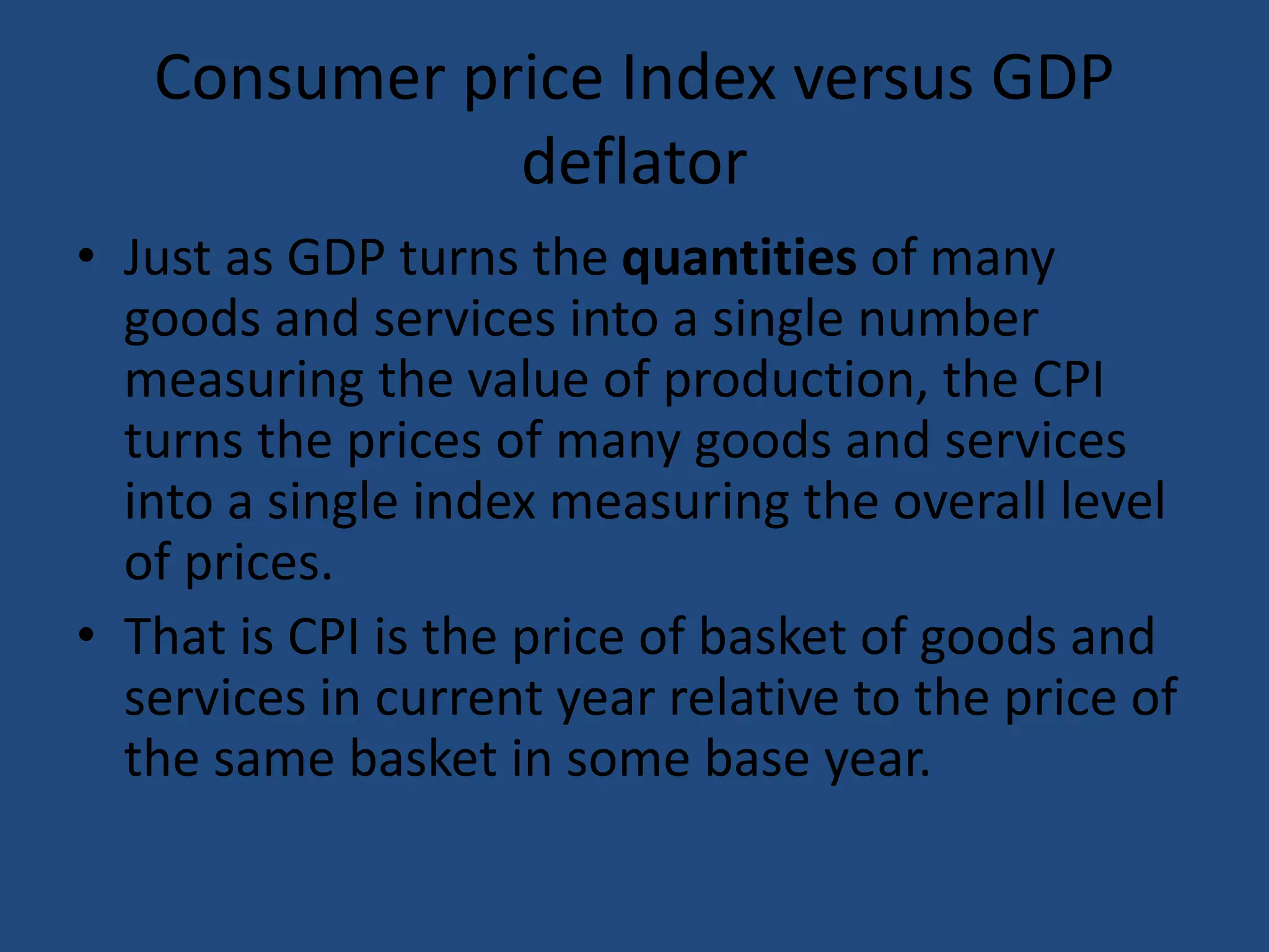 Measurement of national income, GDP ,GNP, CPI calculation and ...