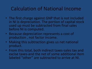 Measurement of national income, GDP ,GNP, CPI calculation and discussion | PPT