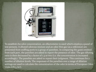 Measurement of odor | PPTX