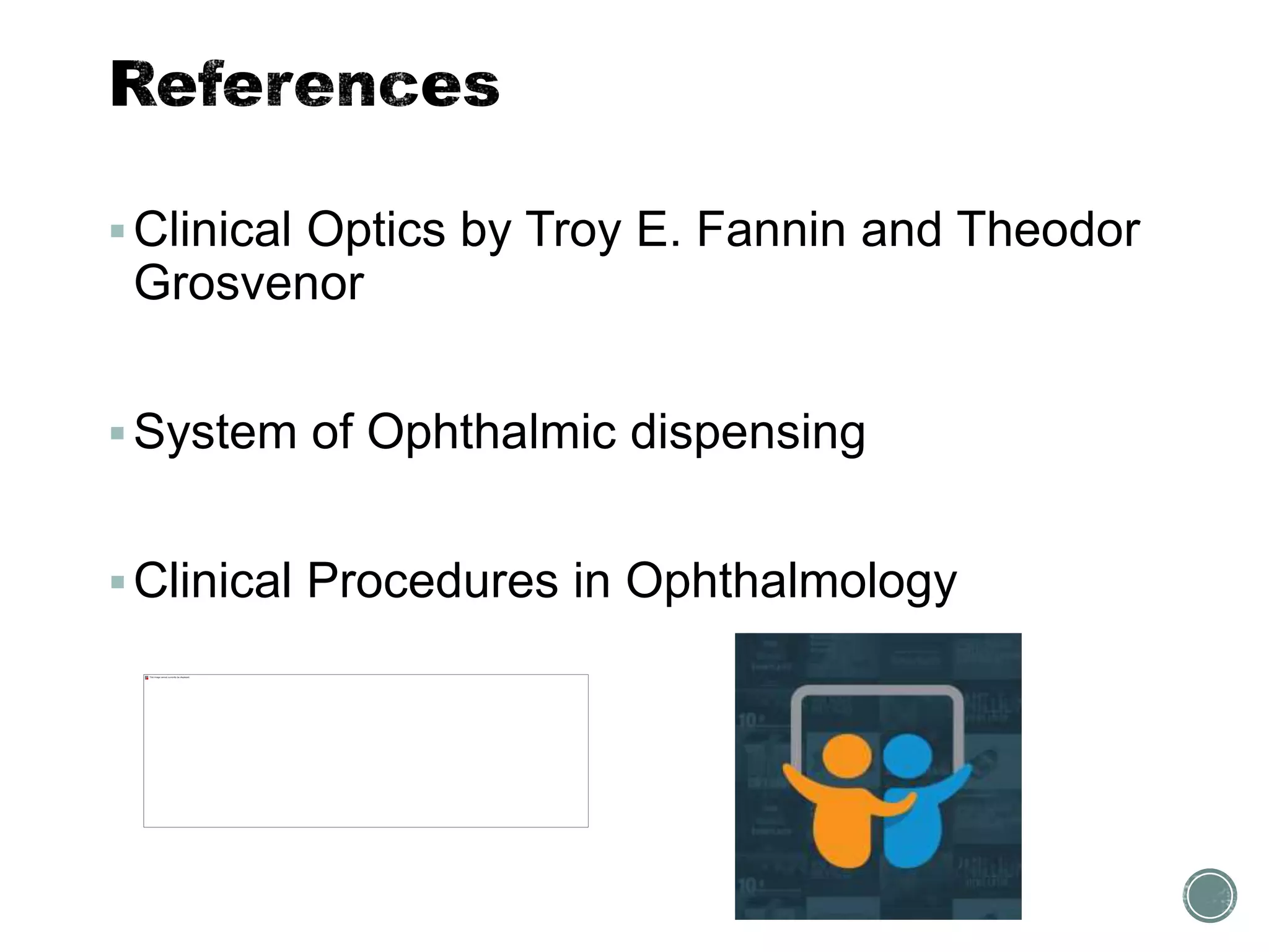 Measurement of optical center of ophthalmic lenses | PPTX