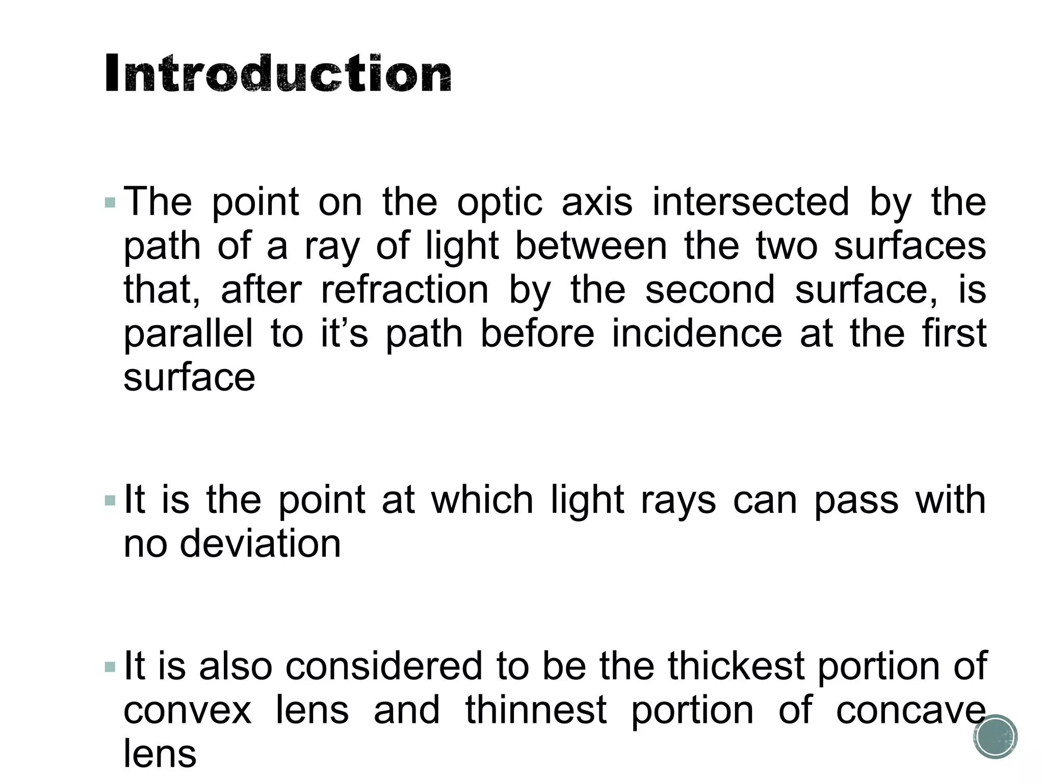 Measurement of optical center of ophthalmic lenses | PPTX