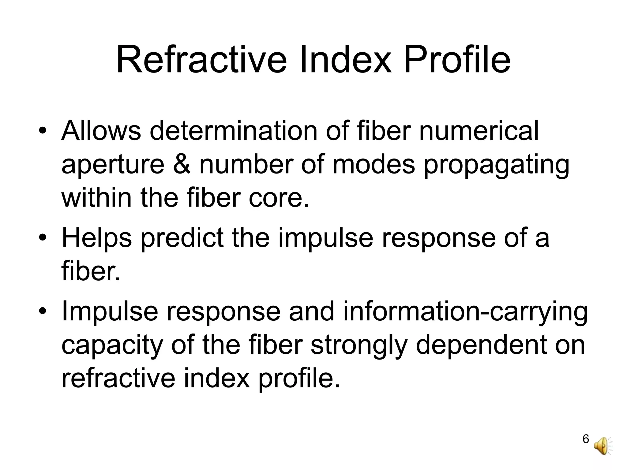 Measurement of optical fiber refractive index | PPT