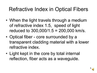 Measurement of optical fiber refractive index | PPT