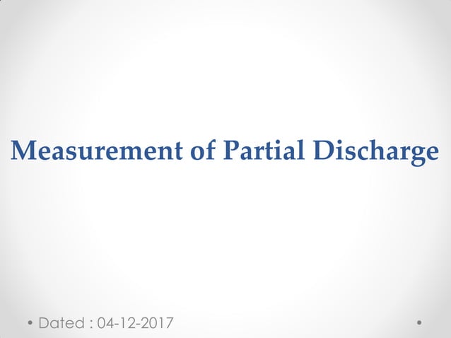 Chapter 09 - Measurement of Partial Discharge | PDF