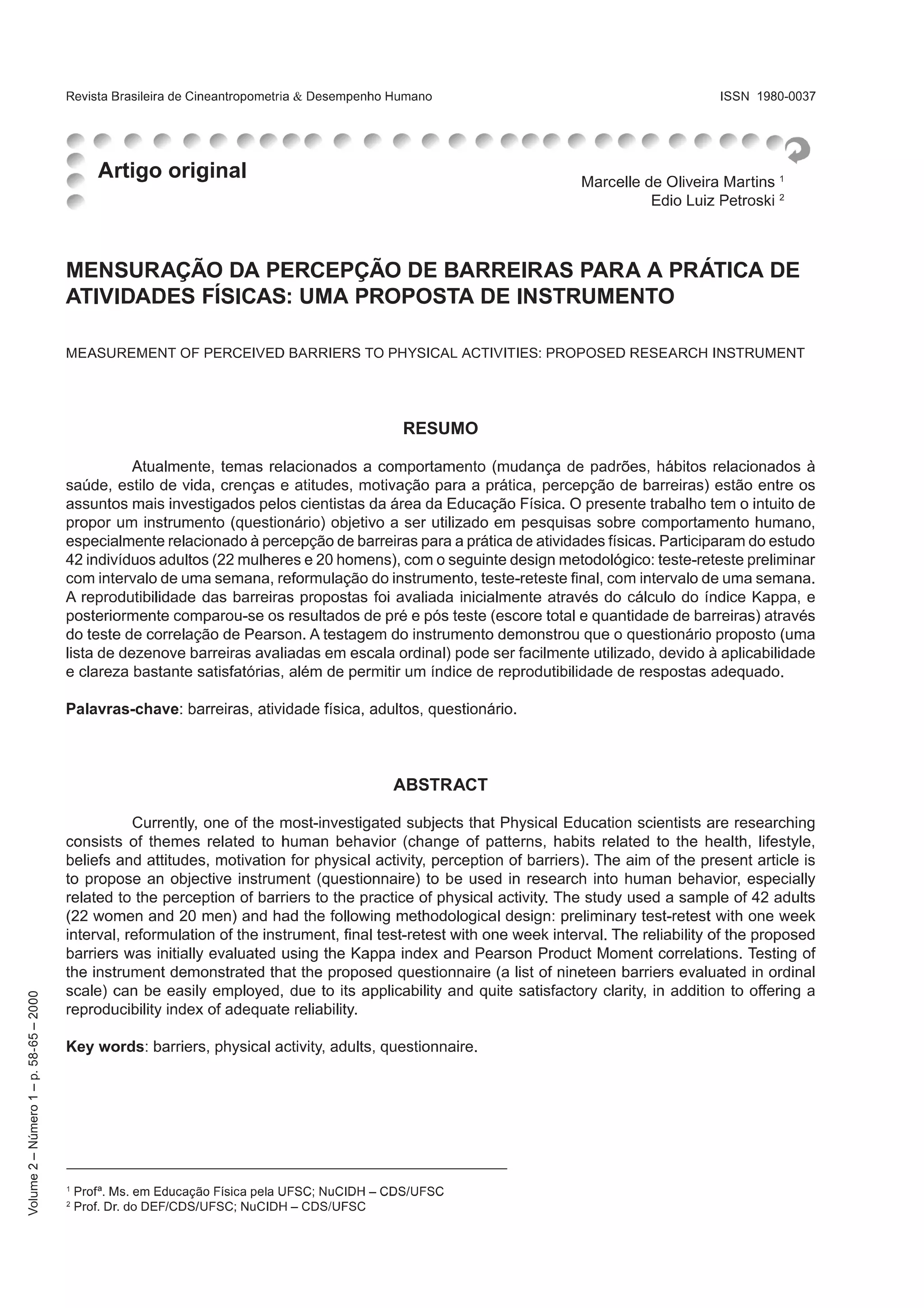 Measurement of perceived...y and human performance | PDF