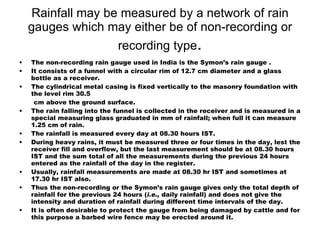 Measurement of precipitation | PPT