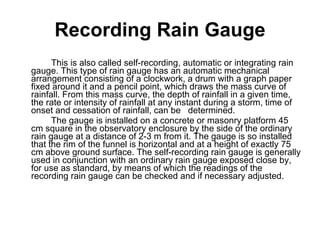 Measurement of precipitation | PPT