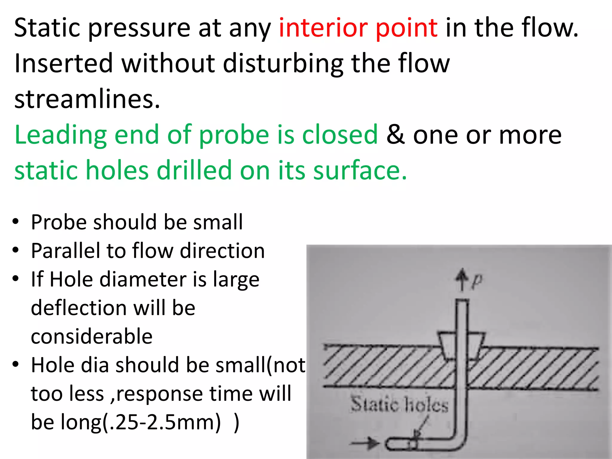 Measurement of pressure in subsonic flow | PPT