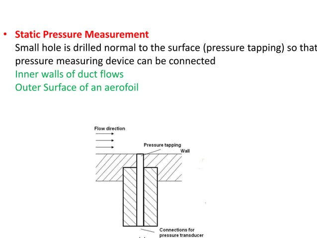 Measurement of pressure in subsonic flow | PPT