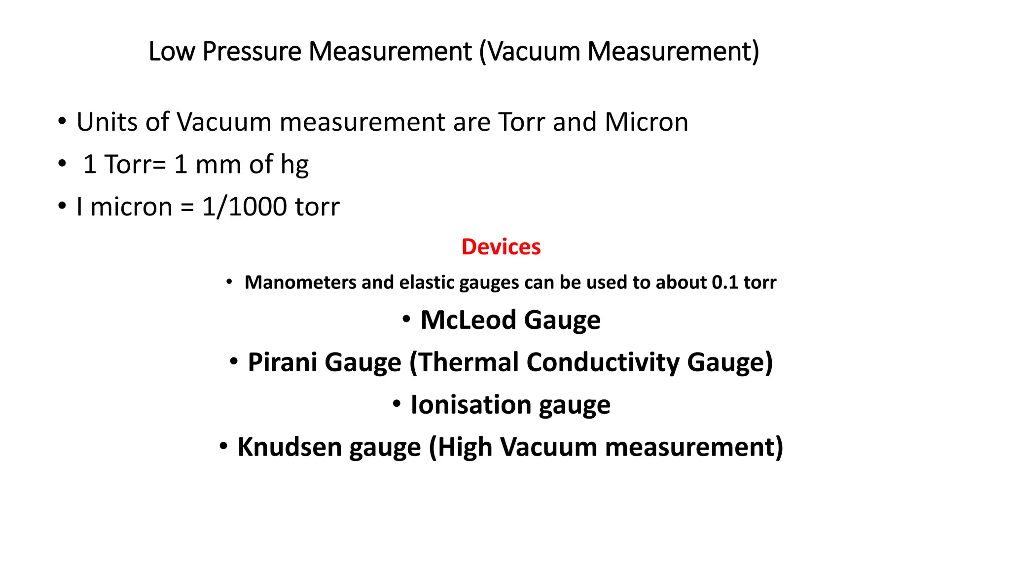 Measurement of pressure | PPT